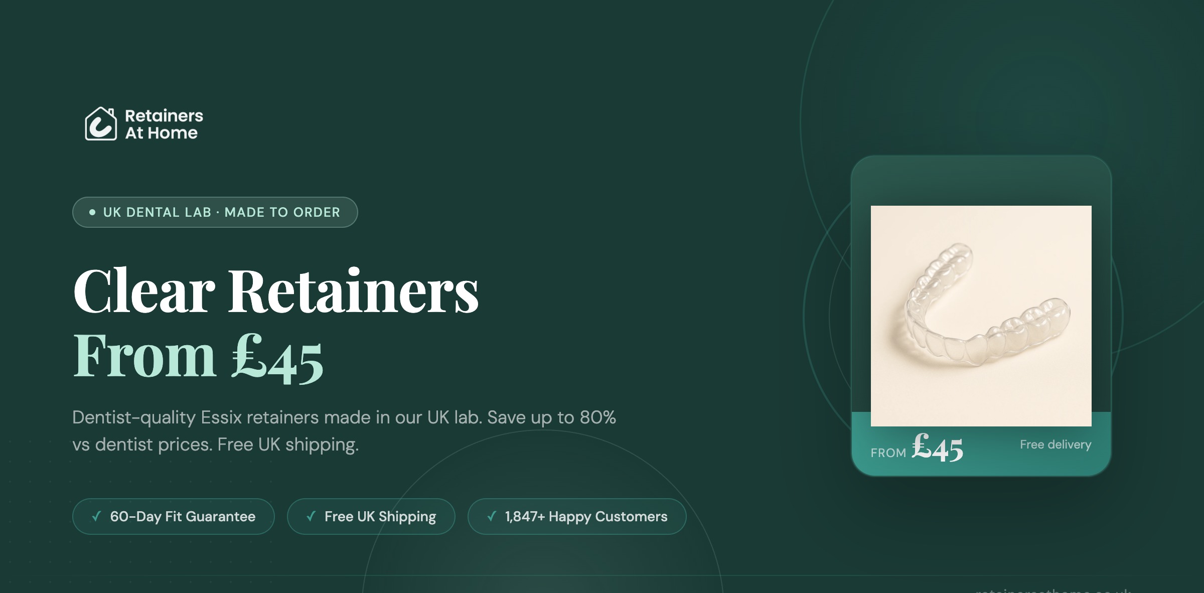 How Much Do Retainers Cost in the UK? 2026 Price Guide | Retainers at Home